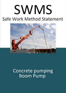 SWMS Concrete pumping (boom pump)
